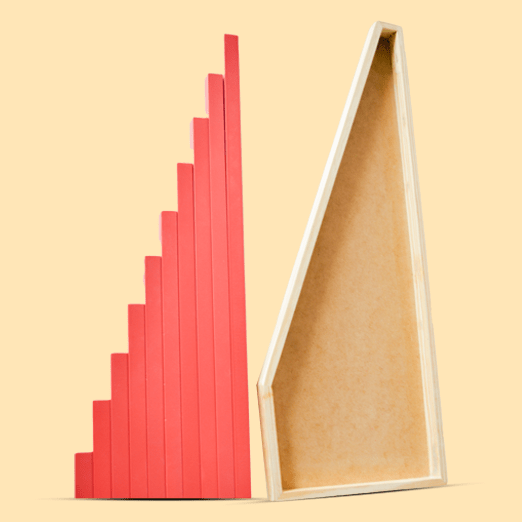 Wooden Red Tower Sticks Blocks Toy Set | Tortoyse